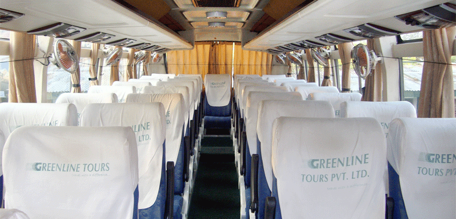 Greenline Bus Fare Kathmandu to Pokhara at USD, Indian Rupees, Nepali ...